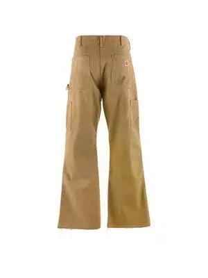 SAINT MXXXXXX Distressed Double-knee Trousers - Neutrals