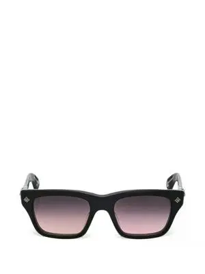 Chrome Hearts Hollyweird Rectangle-frame Sunglasses - Black