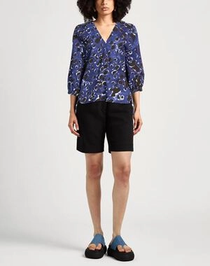 Marni Cotton Poplin Printed V-neck Top
