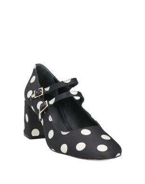 Cosmoparis Polka-dot Satin Mary Jane Pumps