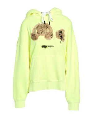 Palm Angels Sweatshirt Size Cotton, Elastane, Wool, Acetate, Polyester - Yellow