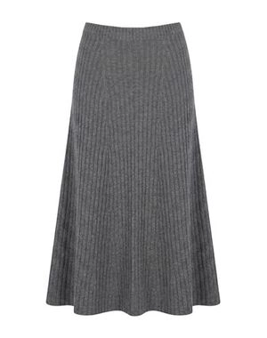 TWINSET Midi Skirt Size Wool, Cashmere - Grey