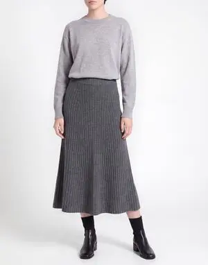 TWINSET Midi Skirt Size Wool, Cashmere