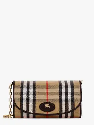 Burberry Coated Canvas With Check Pattern