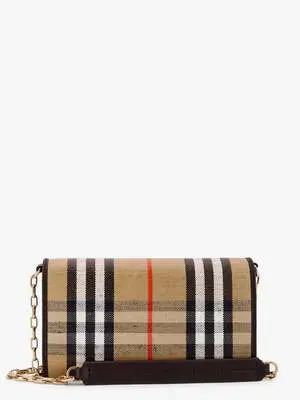 Burberry Coated Canvas With Check Pattern