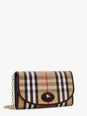 Burberry Coated Canvas With Check Pattern