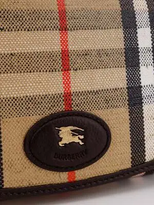 Burberry Coated Canvas With Check Pattern
