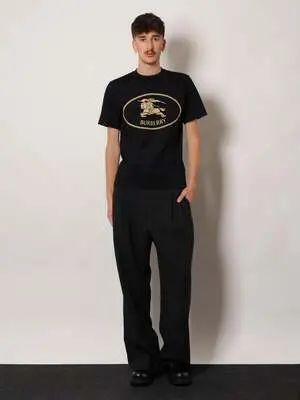 Burberry Seth Organic Cotton Blend Tshirt - Black