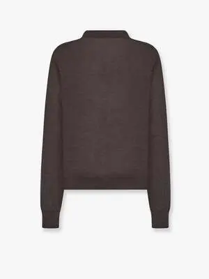 THE ROW Pauli Wool And Silk Blend Sweater - Brown