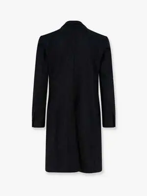 LARDINI Double-breasted Herringbone Coat