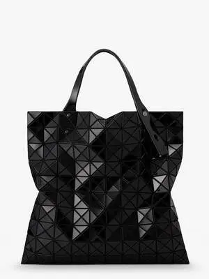 Issey Miyake Pvc Prism Tote Shoulder Bag - Black