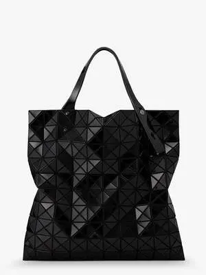 Issey Miyake Pvc Prism Tote Shoulder Bag - Black