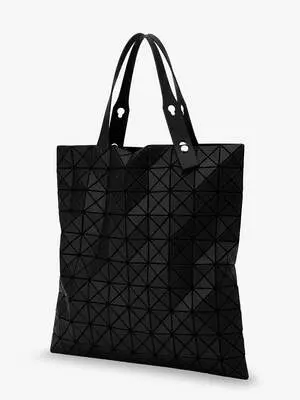 Issey Miyake Pvc Prism Tote Shoulder Bag - Black