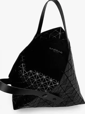 Issey Miyake Pvc Prism Tote Shoulder Bag - Black