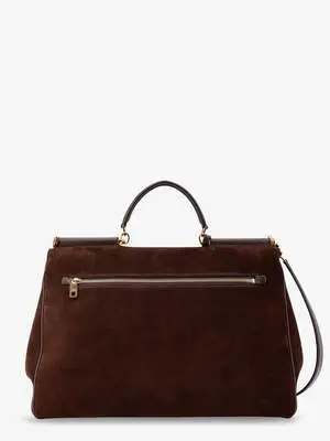 Dolce & Gabbana My Sicily Suede Handbag - Brown
