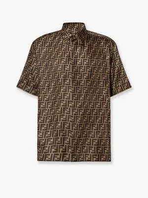 Fendi Silk Shirt With Ff Motif