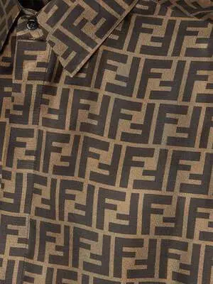 Fendi Silk Shirt With Ff Motif