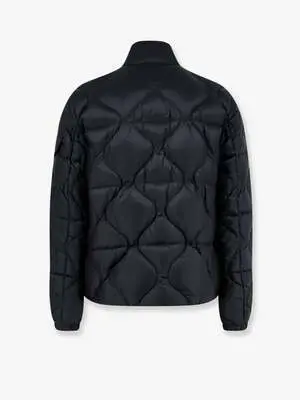 Moncler Asurel Short Down Jacket With Geometric Stitching