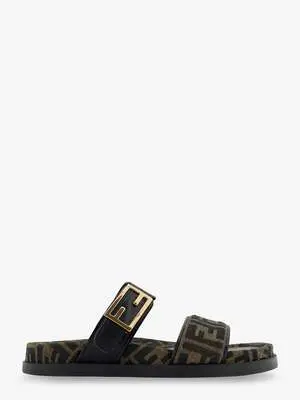 Fendi Ff Fabric Sandals