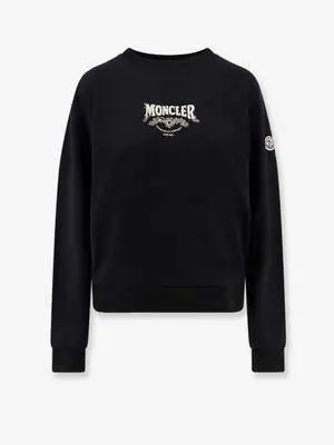 Moncler Cotton Sweatshirt With Front Logo
