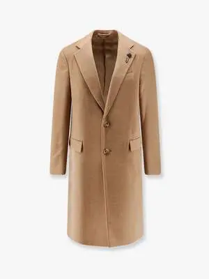 LARDINI Camel Hair Overcoat