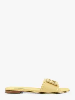 Fendi Leather Slides
