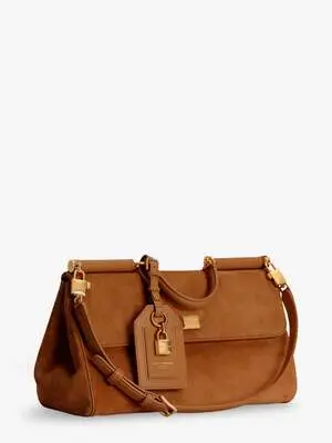 Dolce & Gabbana My Sicily Suede Shoulder Bag - Brown