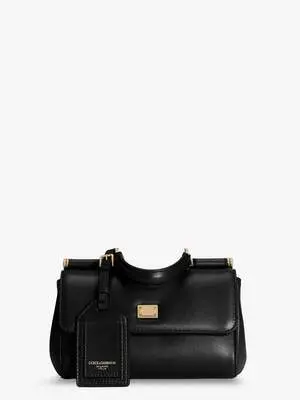 Dolce & Gabbana My Sicily Mini Leather Handbag - Black