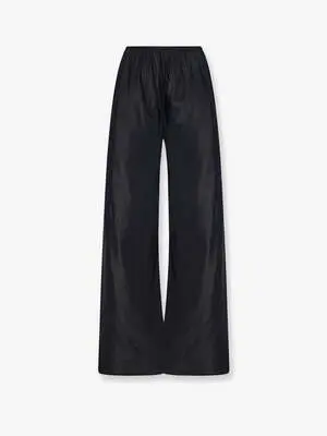 THE ROW Gala Silk Trousers - Black
