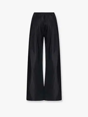 THE ROW Gala Silk Trousers - Black