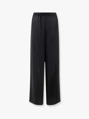 Vince Wide Leg Trousers With Side Lace Insert