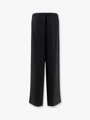 Vince Wide Leg Trousers With Side Lace Insert