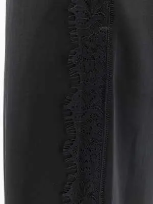 Vince Wide Leg Trousers With Side Lace Insert