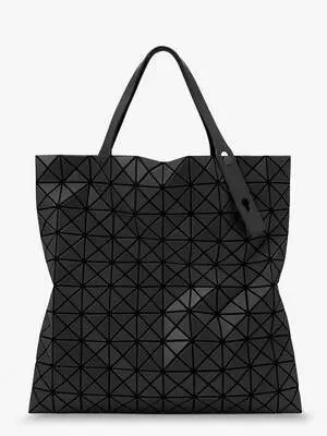 Issey Miyake Prism Matte Geometric Pattern Shoulder Bag - Black