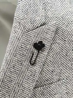 LARDINI Double-breasted Virgin Wool Coat
