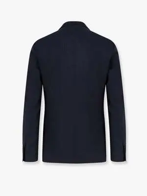 LARDINI Prince Of Wales Wool Blazer