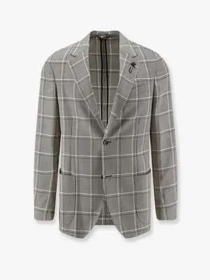 LARDINI Wool And Cotton Blend Blazer