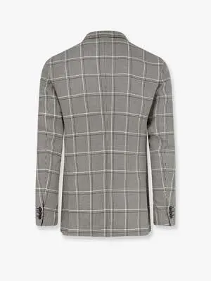 LARDINI Wool And Cotton Blend Blazer