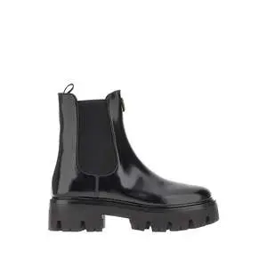 Prada Spazzolato Leather Chelsea Boots