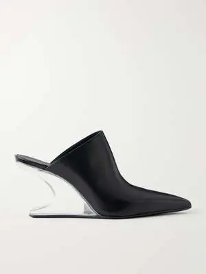 Rick Owens Cantilever Leather Pumps - Black