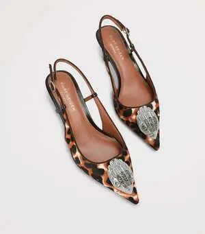 Kurt Geiger Leather Belsize Slingback Heels
