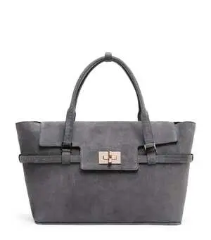 Max Mara Suede Margaux Top-handle Bag