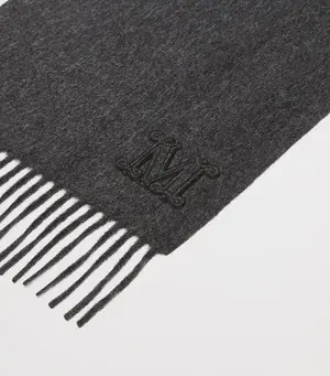 Max Mara Cashmere Monogram Scarf