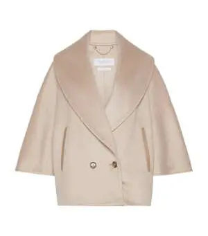 Max Mara Cashmere Shawl-lapel Cape