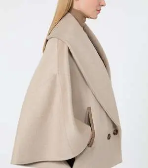 Max Mara Cashmere Shawl-lapel Cape