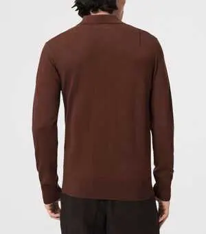 ALLSAINTS Merino Wool Mode Polo Shirt