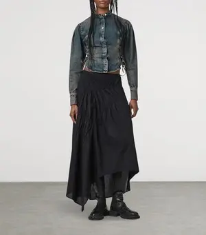 ALLSAINTS Denim Lace-up Evanna Shirt