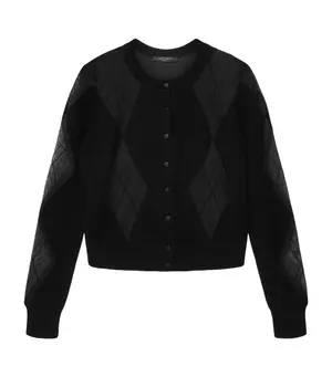 ALLSAINTS Wool-blend Argyle Bern Cardigan