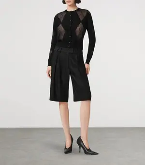 ALLSAINTS Wool-blend Argyle Bern Cardigan