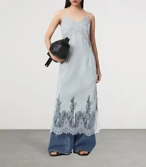 ALLSAINTS Linen Samia Midi Dress